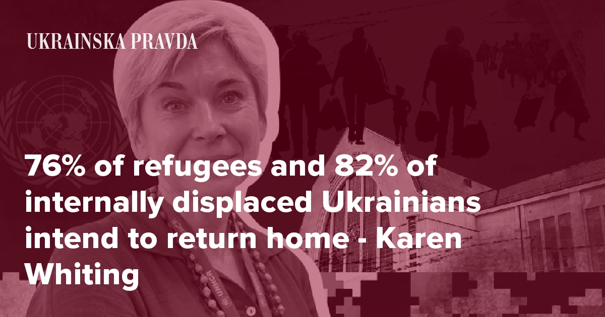 76% of refugees and 82% of internally displaced Ukrainians intend to ...