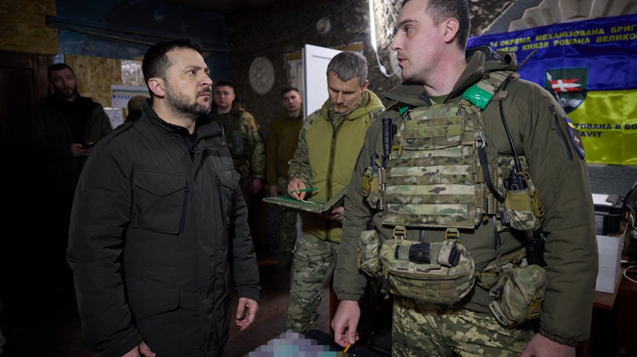 Zelenskyy visits Ukrainian forces' frontline positions on Kupiansk ...