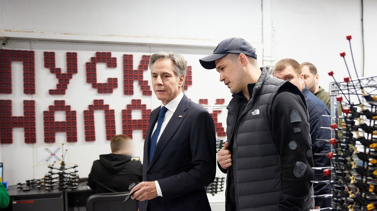 Blinken visits Ukrainian drones production – photos | Ukrainska Pravda