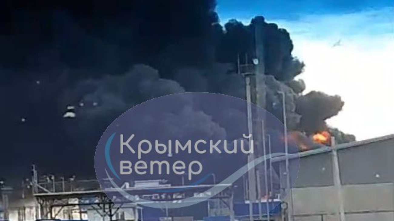 Ferry carrying fuel on fire in Russia’s Port Kavkaz: Russian media ...