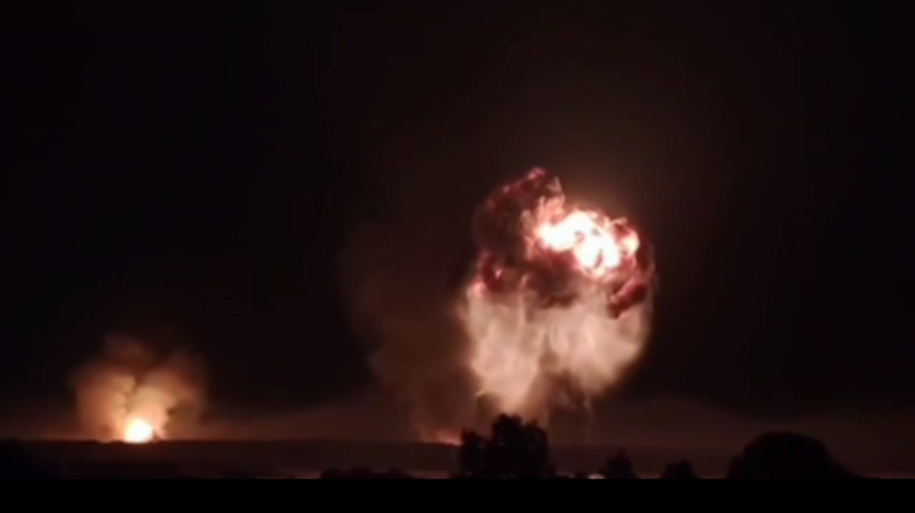 Ammunition depot on fire after drone attack in Russia's Tver Oblast ...