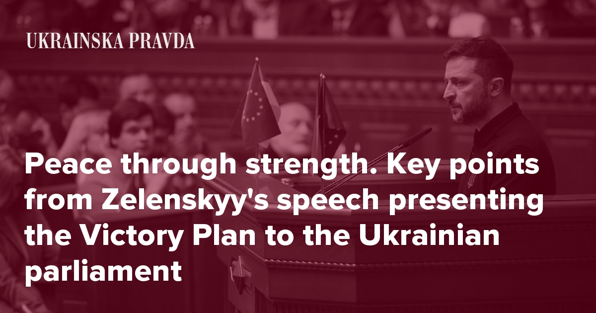Ukraine's Victory Plan: its points and how they are to be implemented ...
