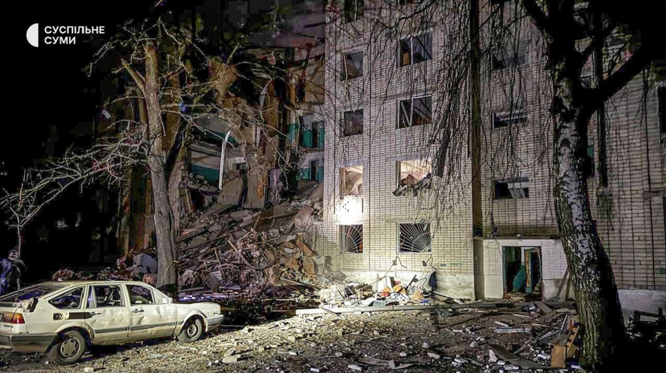 Russia attacks Sumy Oblast with UAV, people might be trapped under ...