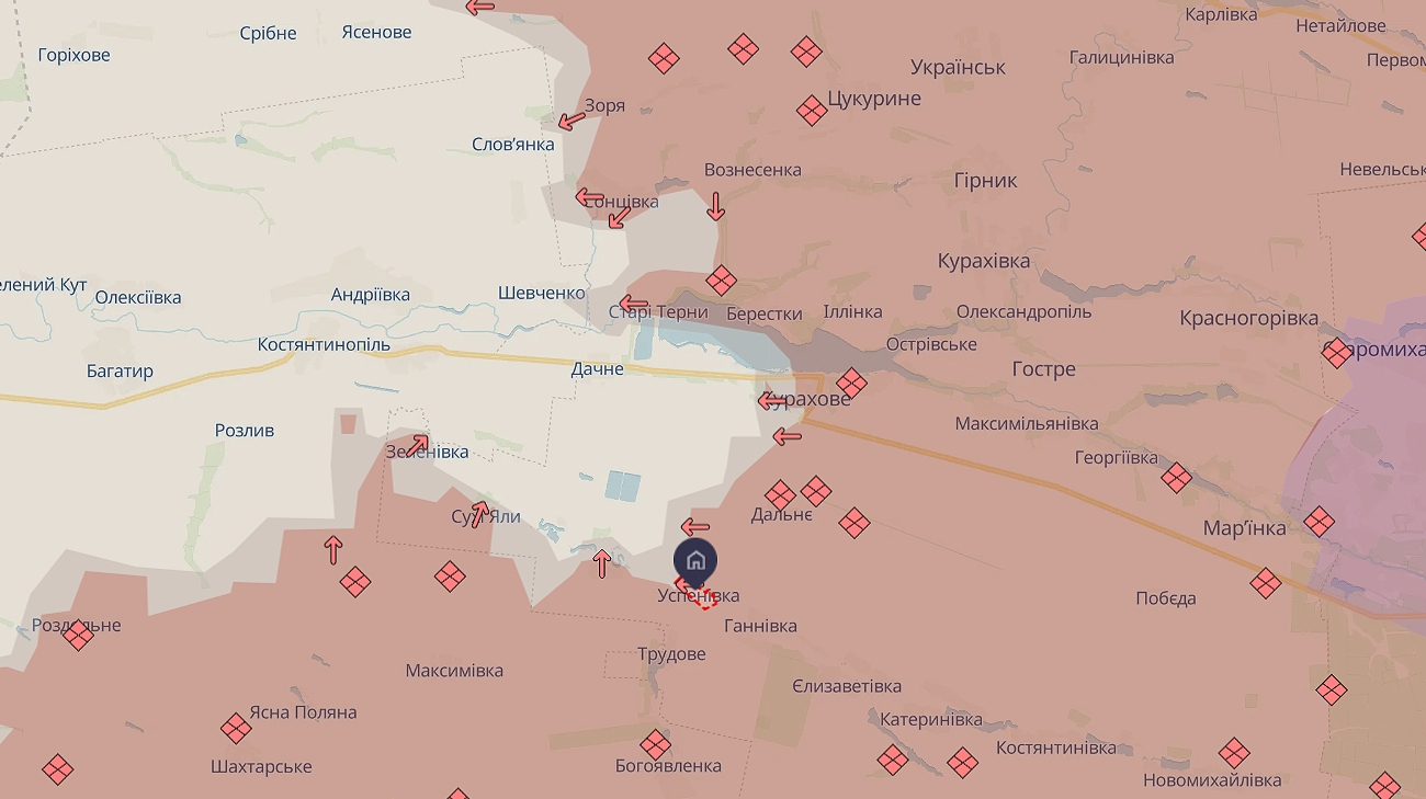 Ukrainian military denies claims of Russian encirclement near Uspenivka ...