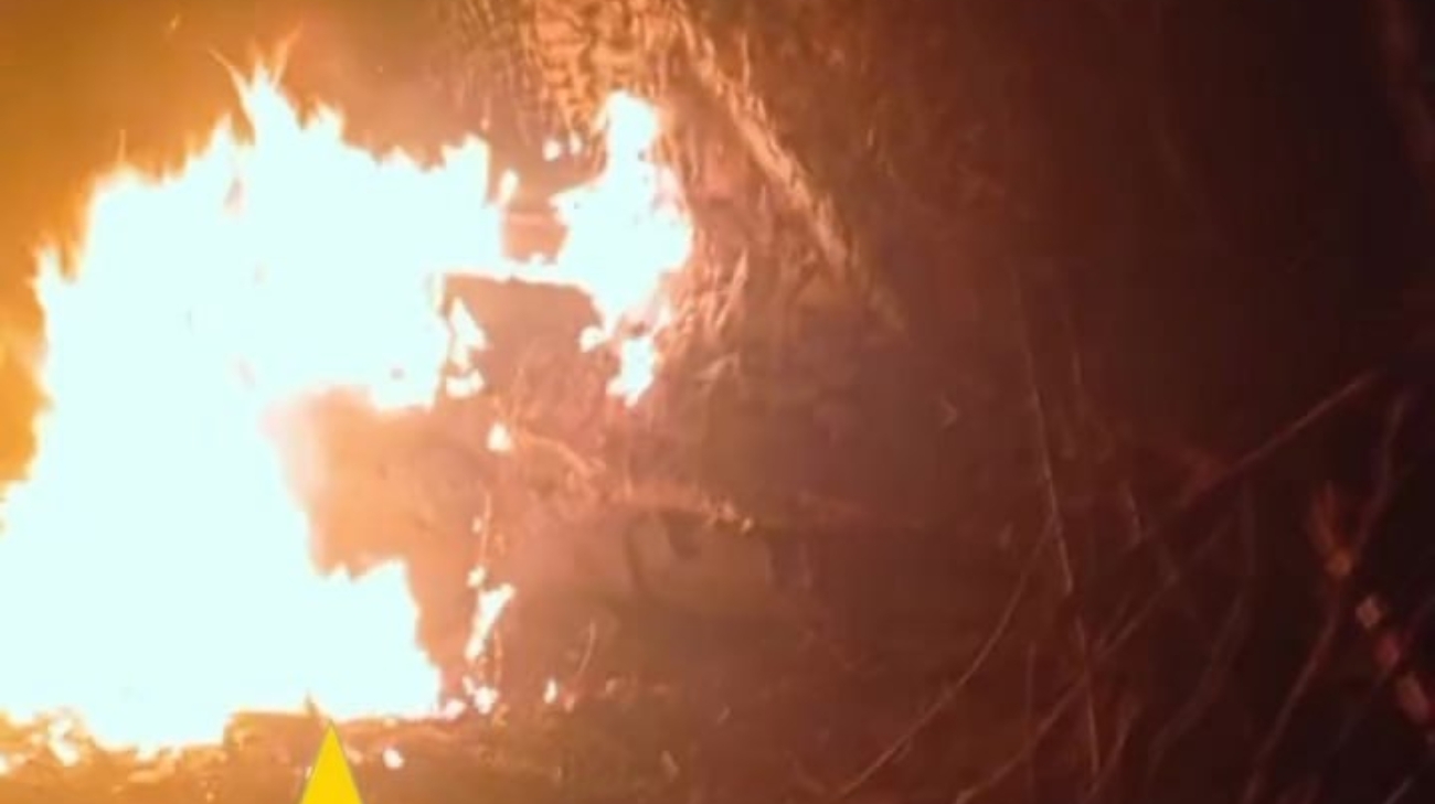 Ukrainian partisans set fire to Russian tank in Donetsk Oblast ...