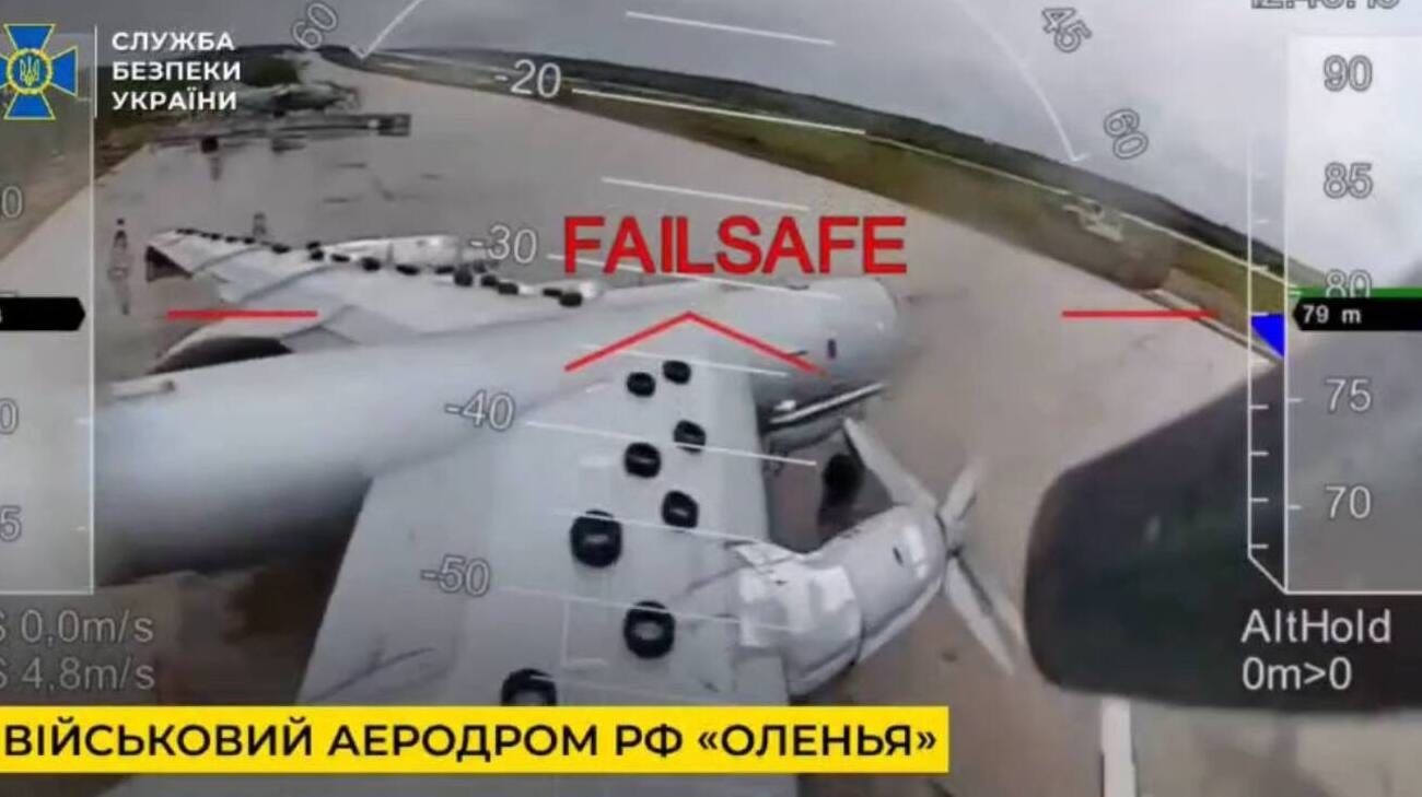 Ukraine's Security Service posts video of Operation Spider's Web ...